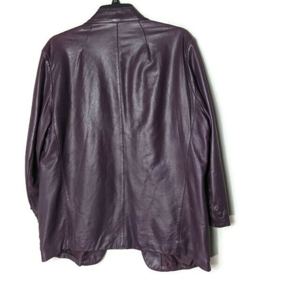 Mr. Guy | Suits & Blazers | Vintage Mr Guy Purple Leather Jacket | Poshmark